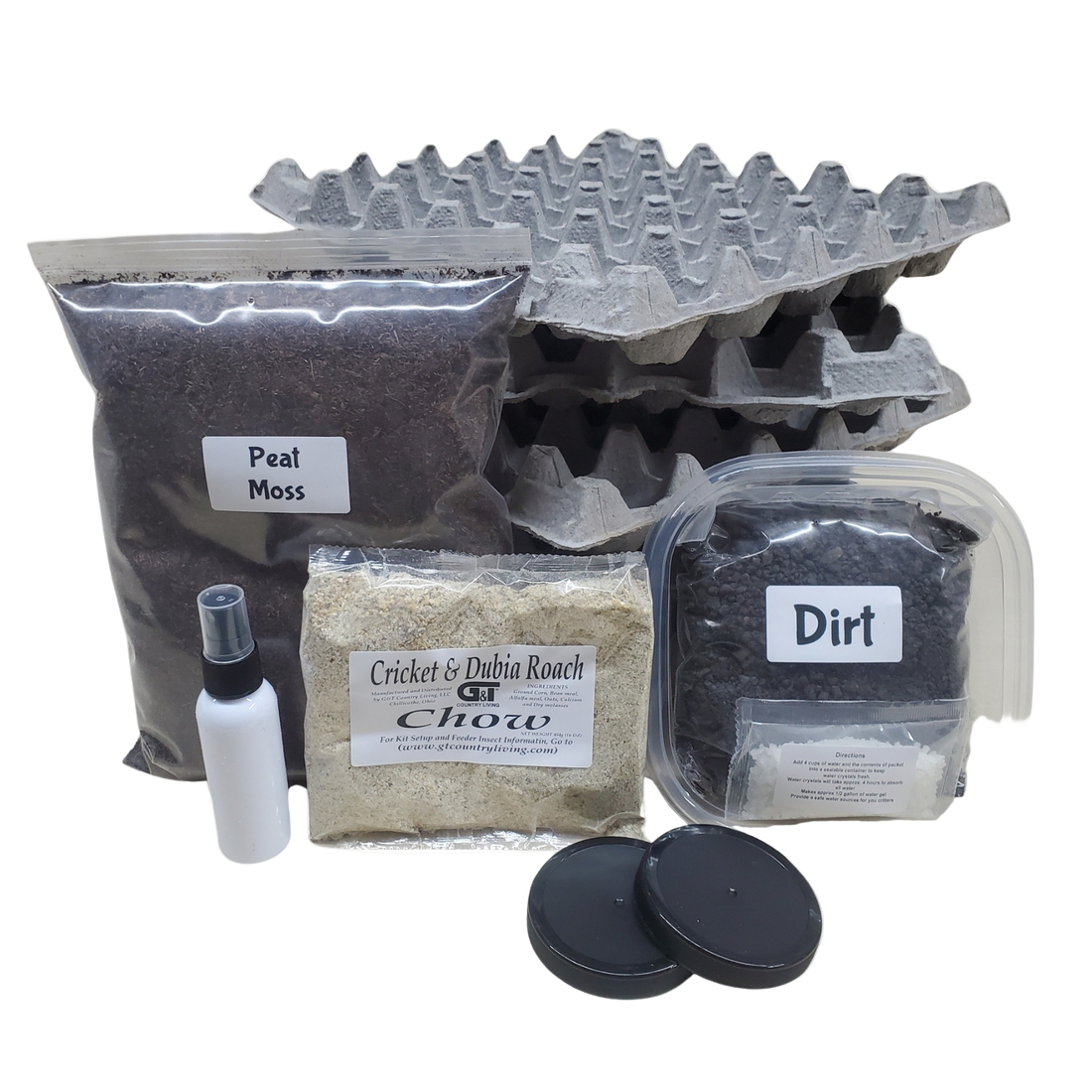 Cricket Breeding Kit Beginner 1-Tub Setup, Easy Cricket Colony Starter ...